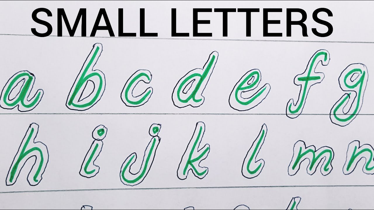 Small letters a to z | Fancy calligraphy | Beautiful handwriting ...