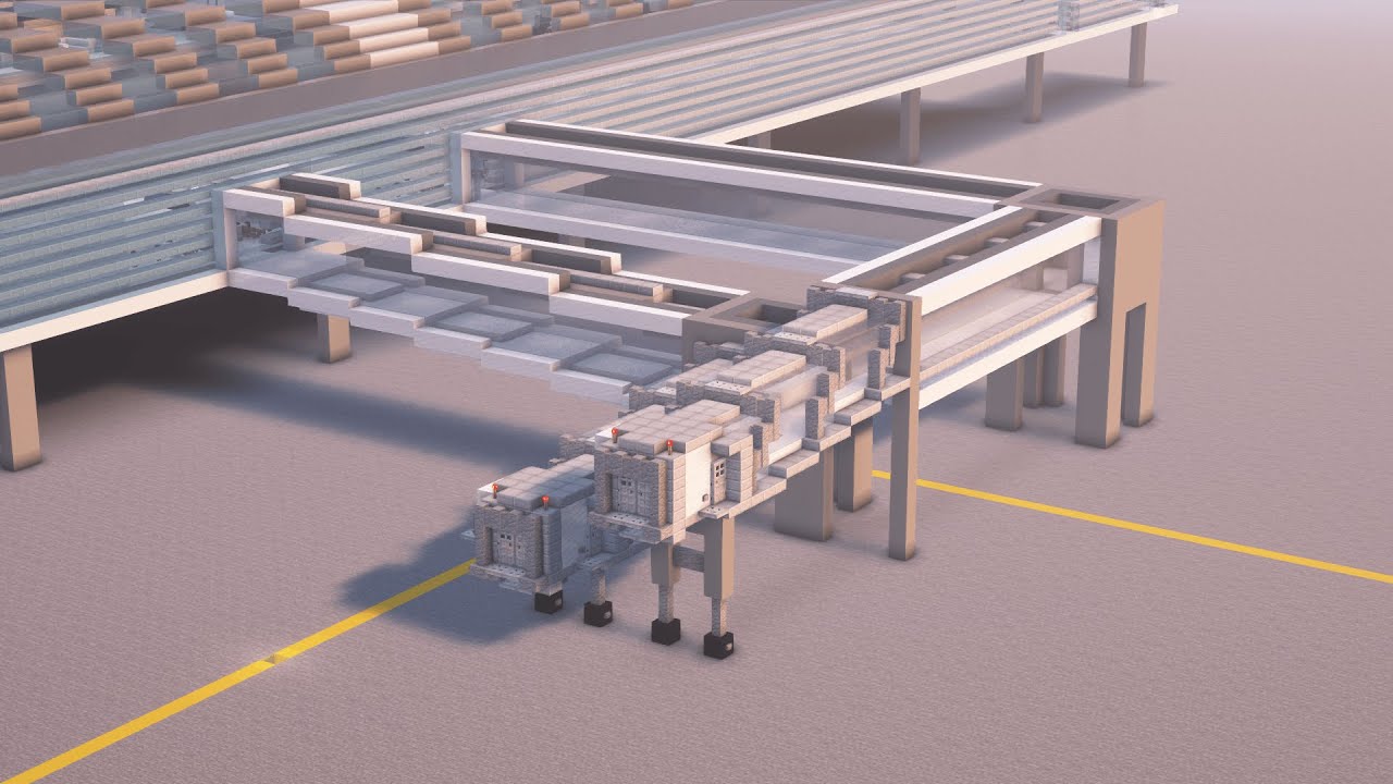 MINECRAFT | How to Build a Realistic Modern AIRPORT |Airport Jet ...