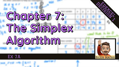 Chapter 7: Simplex Algorithm 💻 (Decision 1) - YouTube