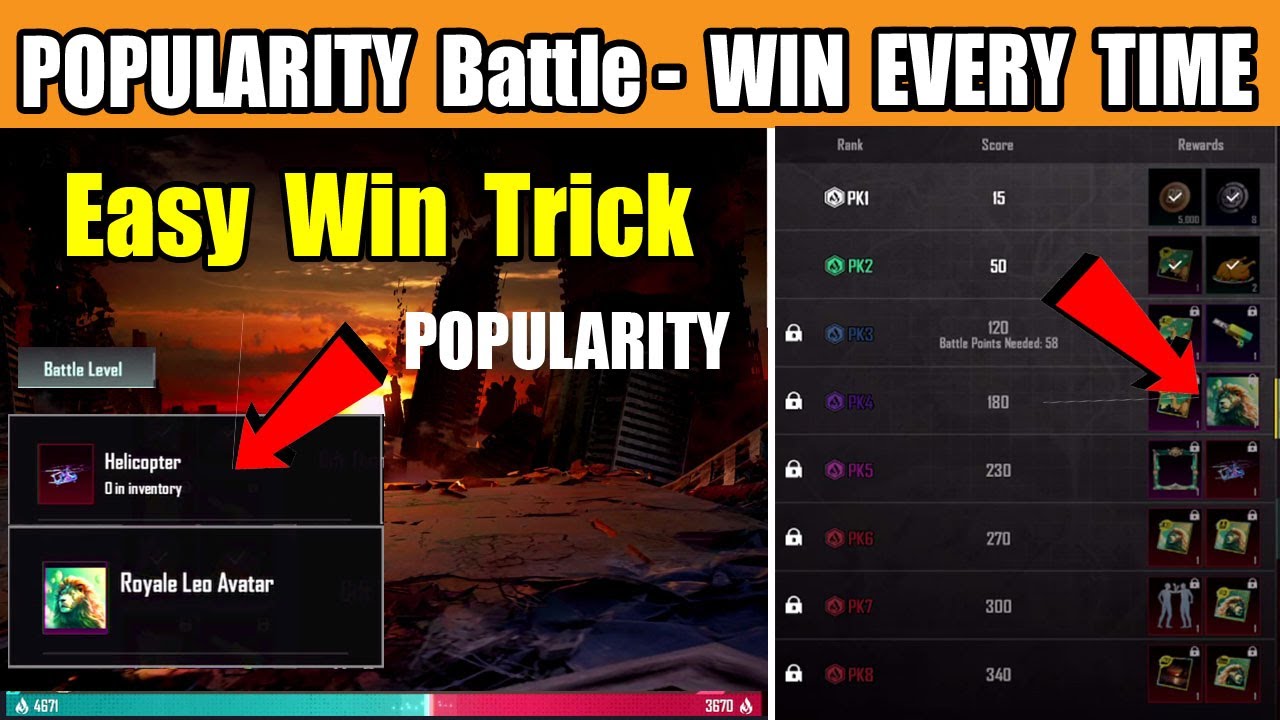 HOW TO WIN POPULARITY BATTLE IN BGMI | BGMI POPULARITY TRICK | 1V1 ...