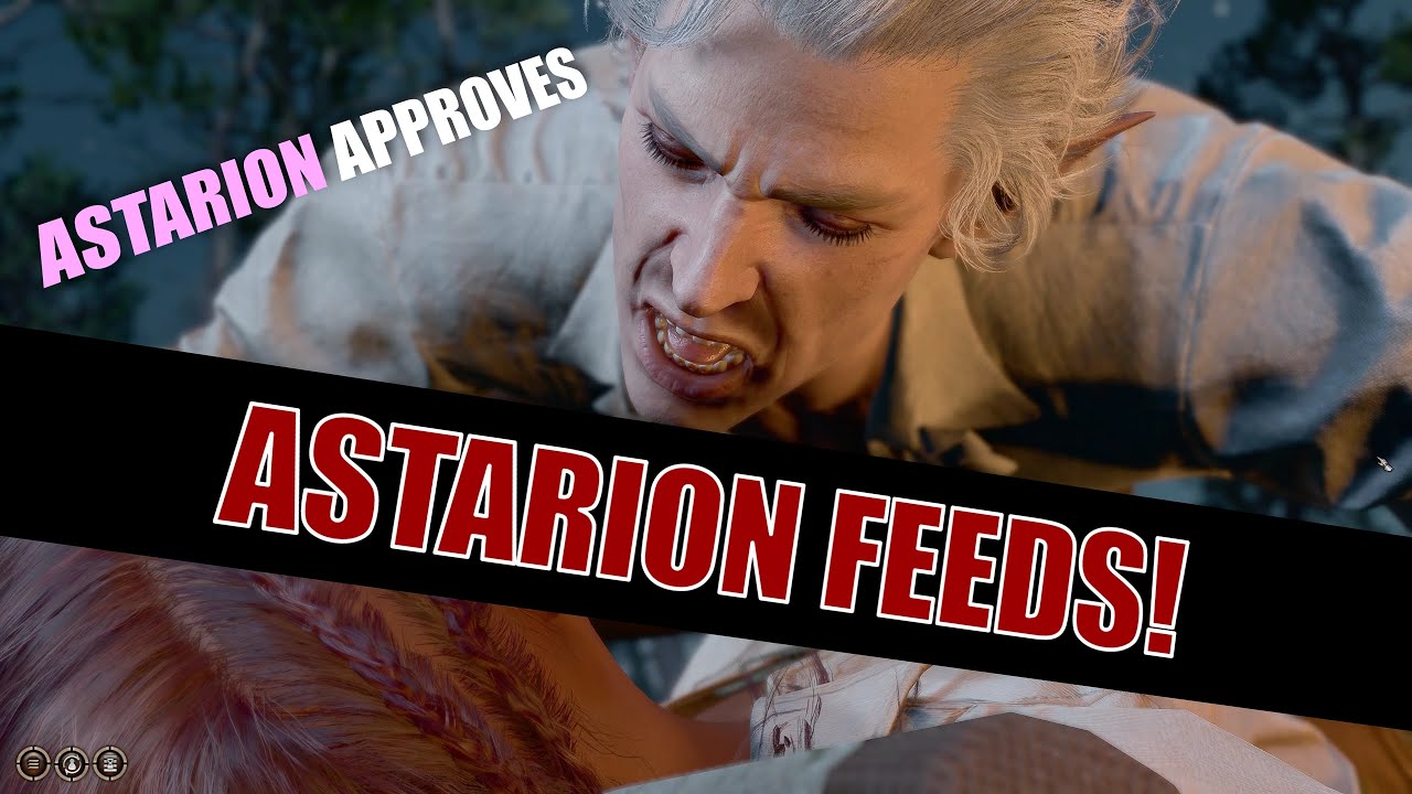 Astarion - Bite and Reveal | Baldur's Gate 3 - YouTube