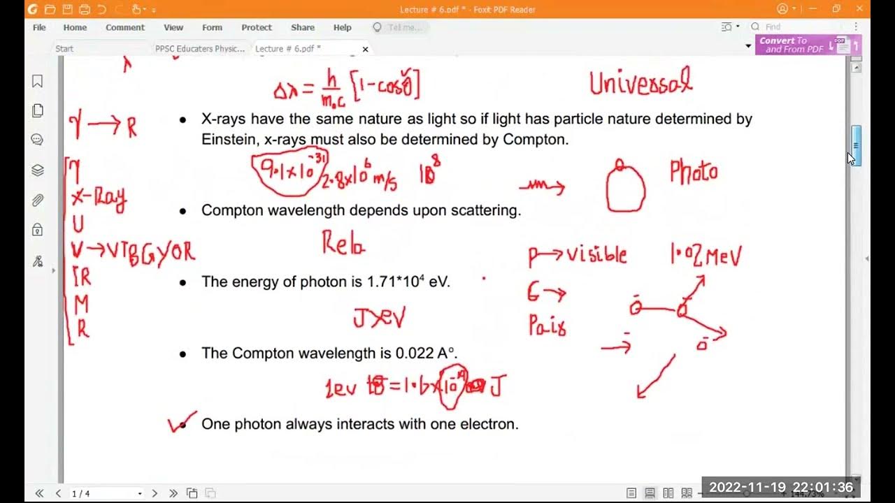 Lecture # 6 Part 2 Modern Physics Important Concepts - YouTube