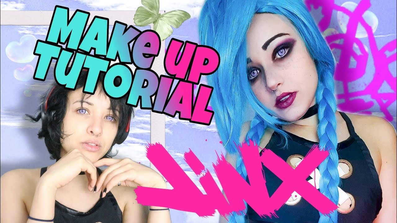 Jinx Arcane Make Up Tutorial by Meiramasama - YouTube