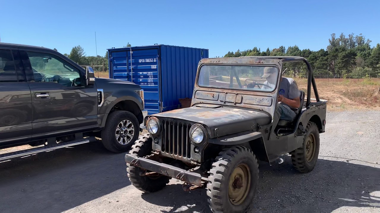 M38 First Drive after parked. - YouTube