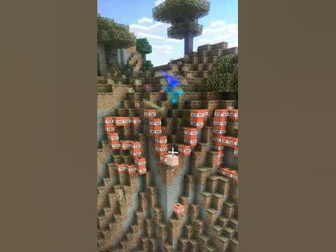 Minecraft Tutorial on how to blow up a mountain!!! #cool #best #viral # ...