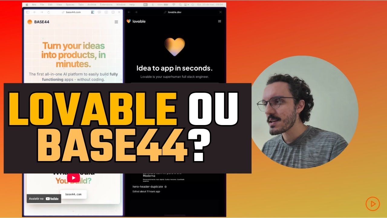 BASE 44 ou LOVABLE | Quando ESCOLHER cada um? - YouTube