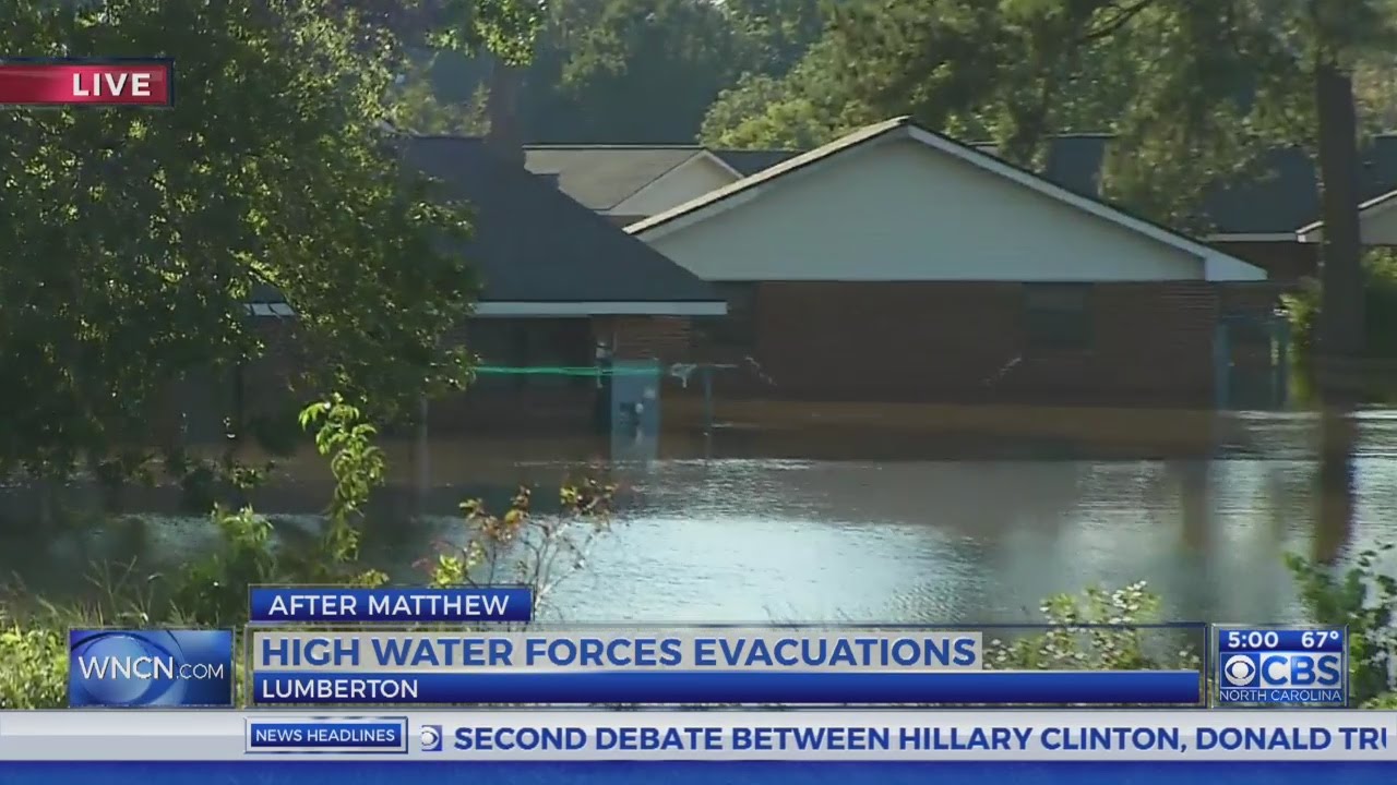 Flooding, evacuations continue in Lumberton - YouTube