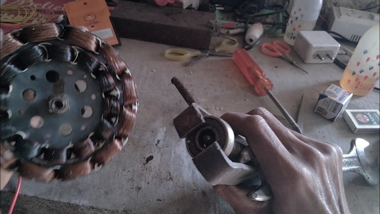 Ceiling fan bearing replacement #ceiling fan repair#fannoise - YouTube