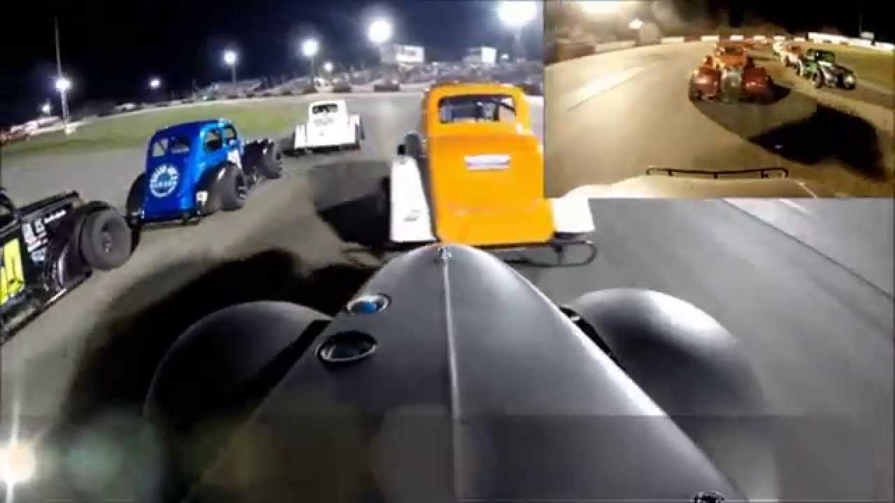 20140412 Columbus Motor Speedway Legends Feature Race - YouTube