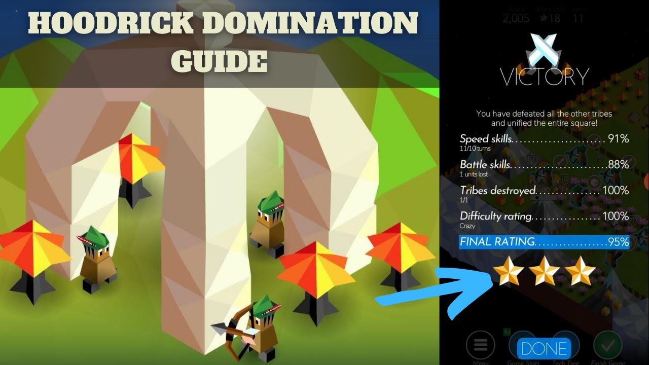 Hoodrick Tribe | how to get three stars | The Battle Of Polytopia - YouTube