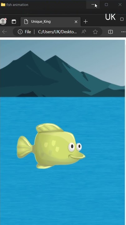 Fish Animation in Notepad | HTML tutorial #html #css - YouTube