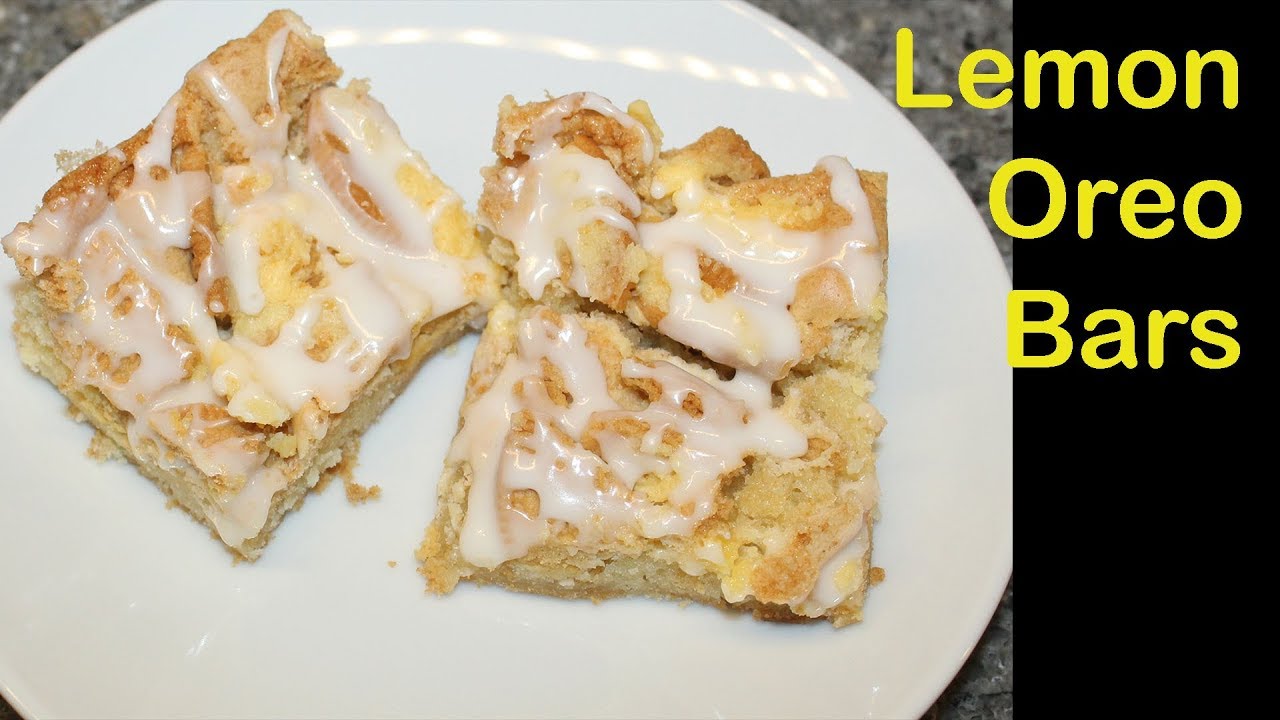 Lemon Oreo Bars Recipe - YouTube
