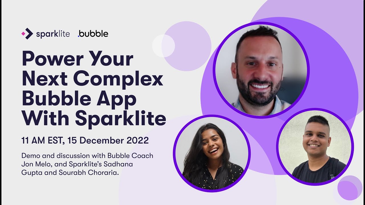 Power your next complex Bubble app with Sparklite - YouTube