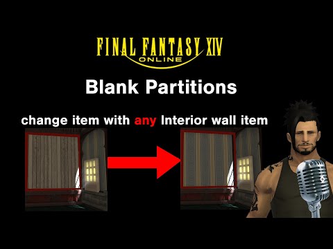 How To Decorate Blank Partitions Ffxiv
