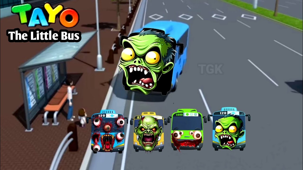 LITTLE BUS TAYO MONSTER/ TEBAK GAMBAR BUS TAYO BERUBAH JADI JOMBI? S1 ...