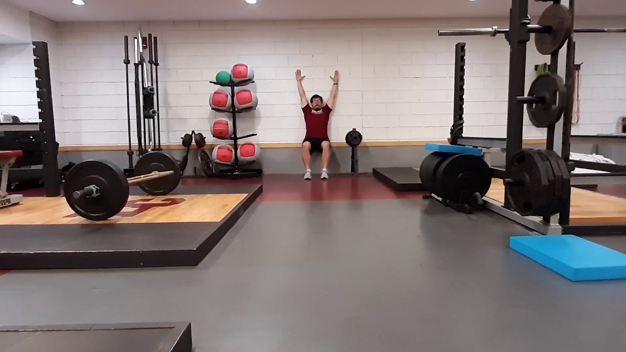 Wall Sit Wall Slides - YouTube