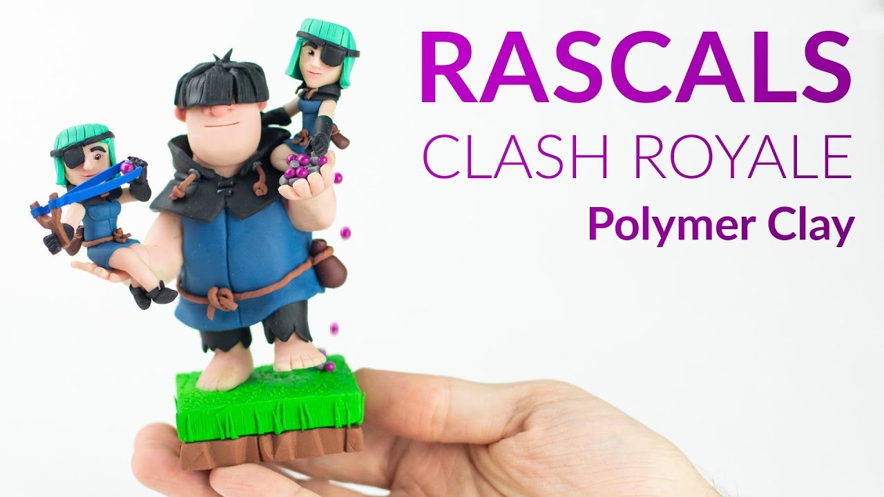 #1 Rascals (Clash Royale) – Polymer Clay Tutorial - YouTube