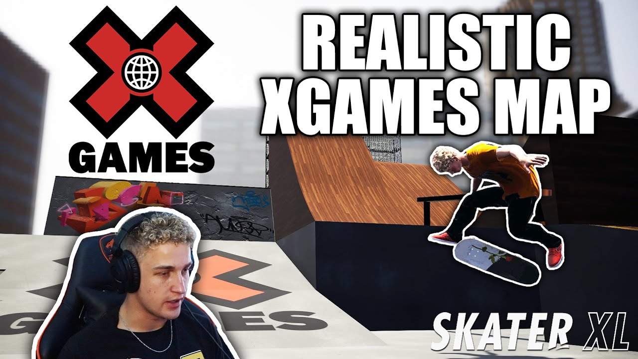 SKATING THE XGAMES COURSE IN SKATER XL | Skater XL - YouTube