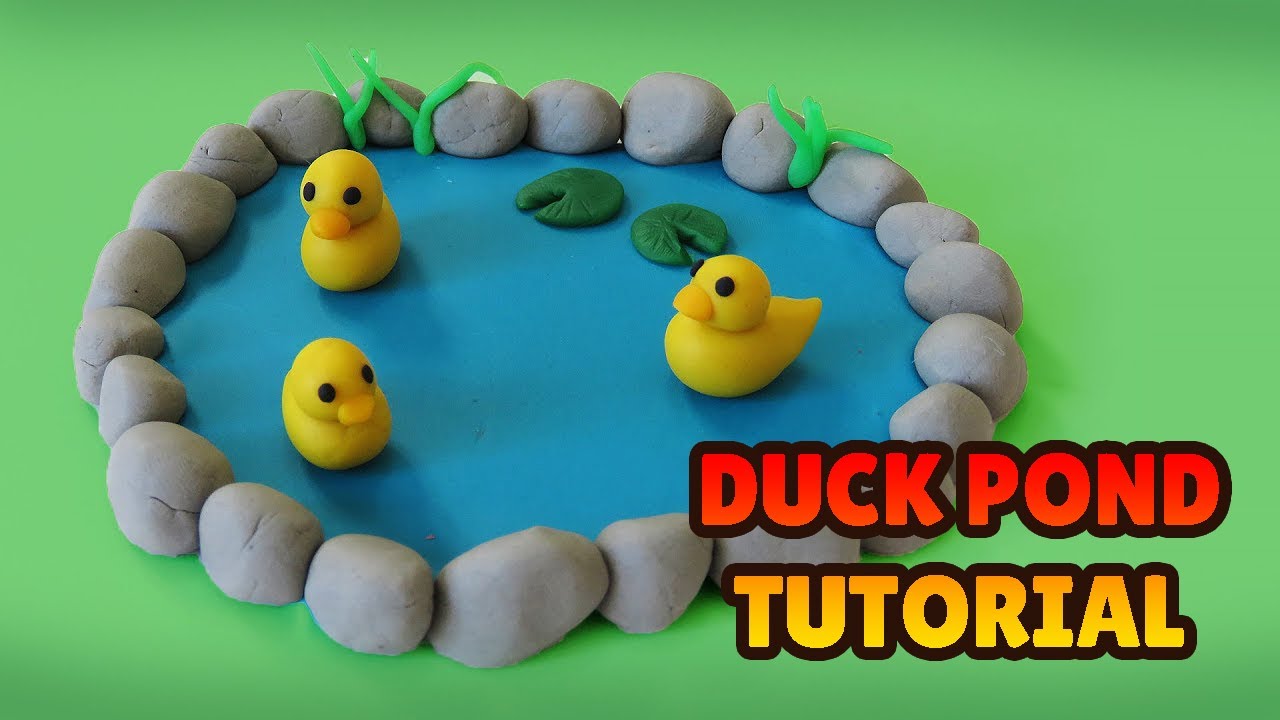 🔴 DIY How to Make a DUCK POND - Easy Polymer Clay and Fondant Cakes ...