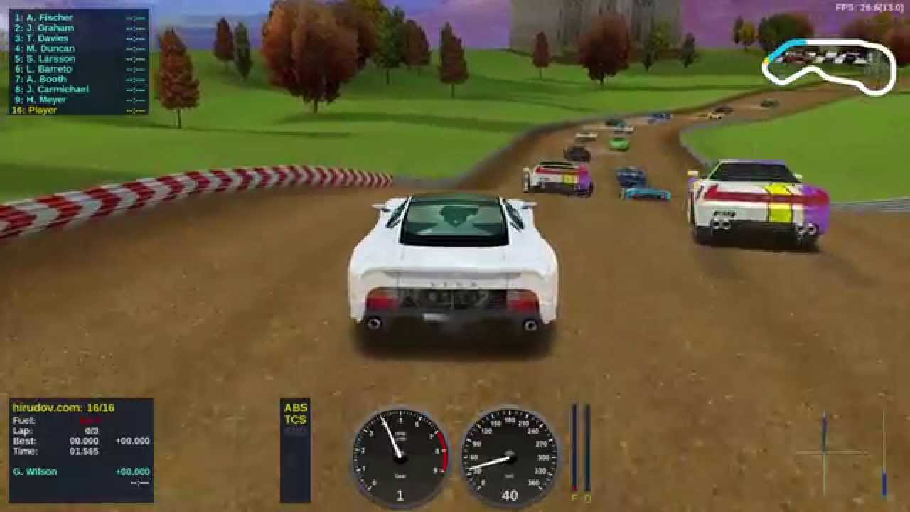 Speed Dreams gameplay - Lynx 220 versus all on Dirt Tracks - Dirt 1 ...