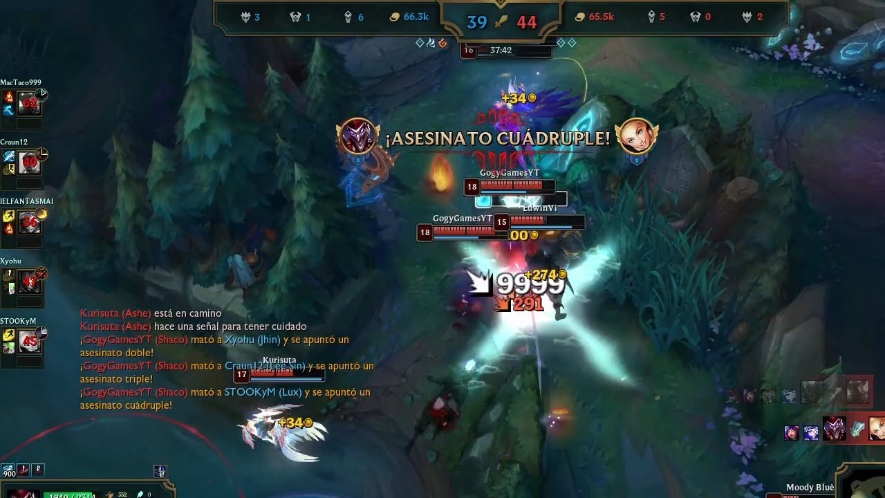 Como jugar Shaco ad jg sin saber jugar LoL XD - YouTube