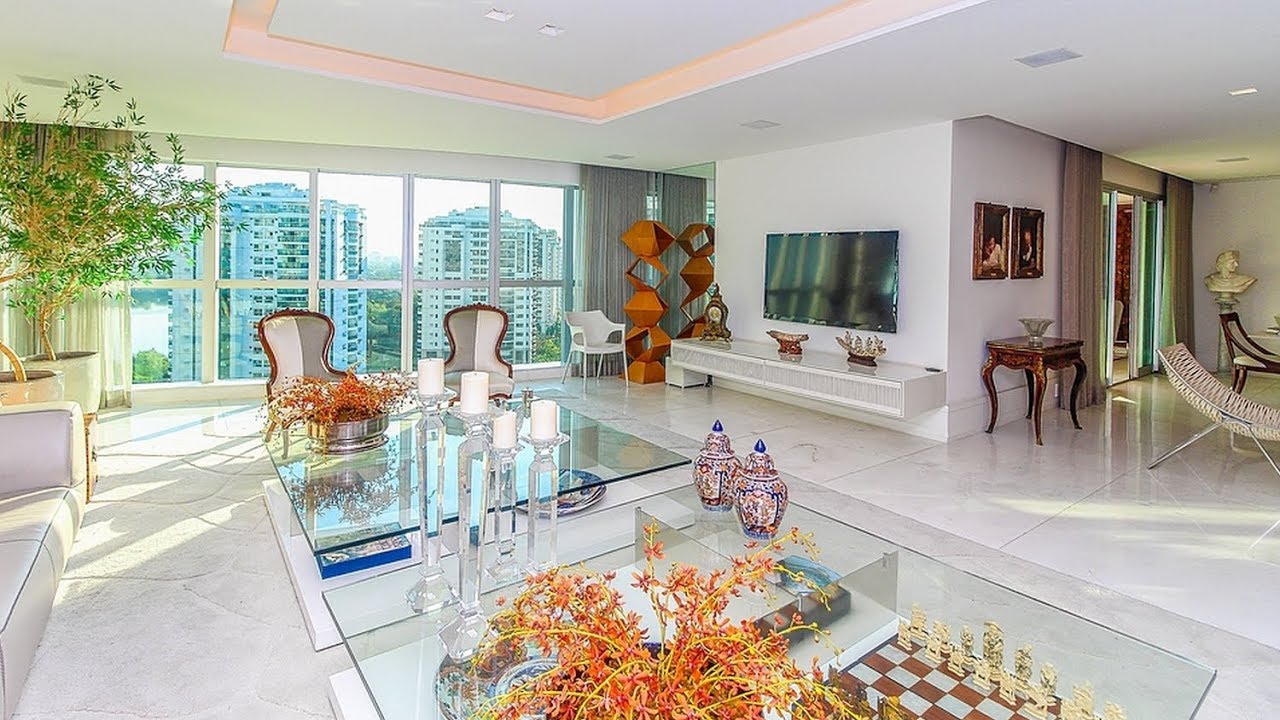 APARTAMENTO DE LUXO SUPER DECORADO PRONTO PARA MORAR NO PENÍNSULA COM 4 ...