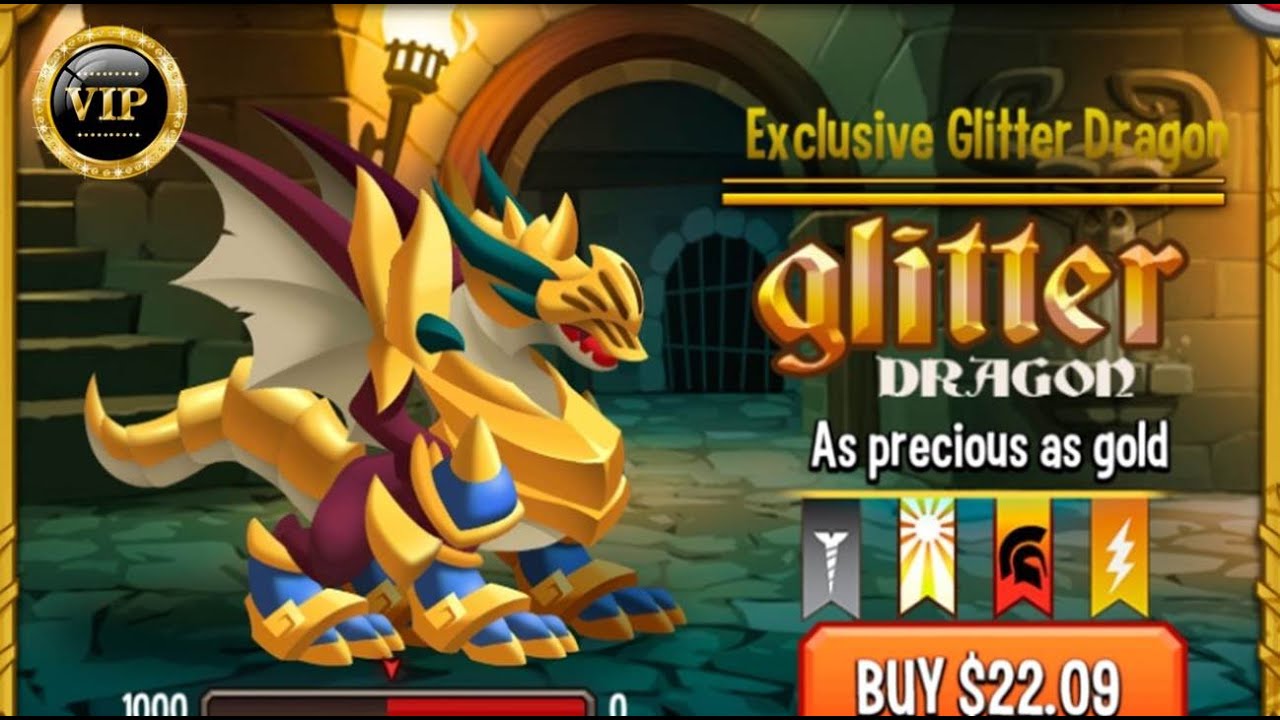 Dragon City - Glitter Dragon [Exclusive VIP Dragon | Only 22$] - YouTube