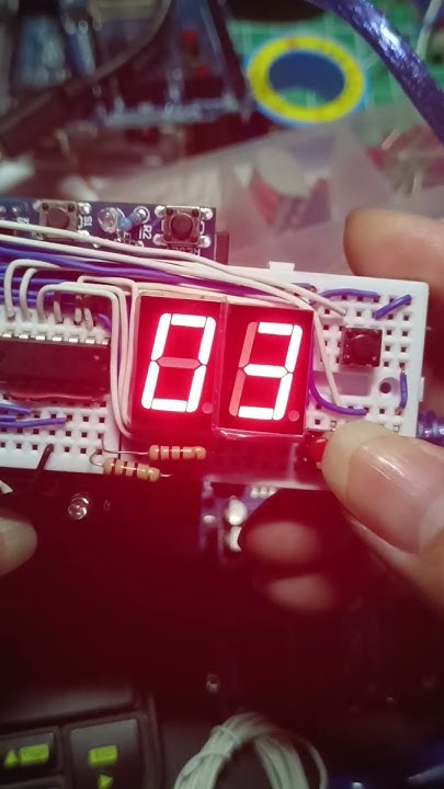 Seven Segment Dua Digit Display Selector Menu Arduino Arduinoproject Robotic Sevensegment