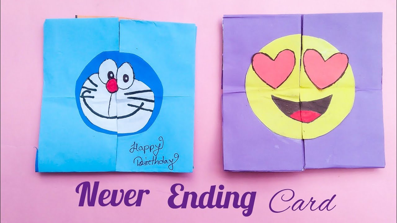 Never Ending card / Endless card Tutorial / Birthday card idea ...