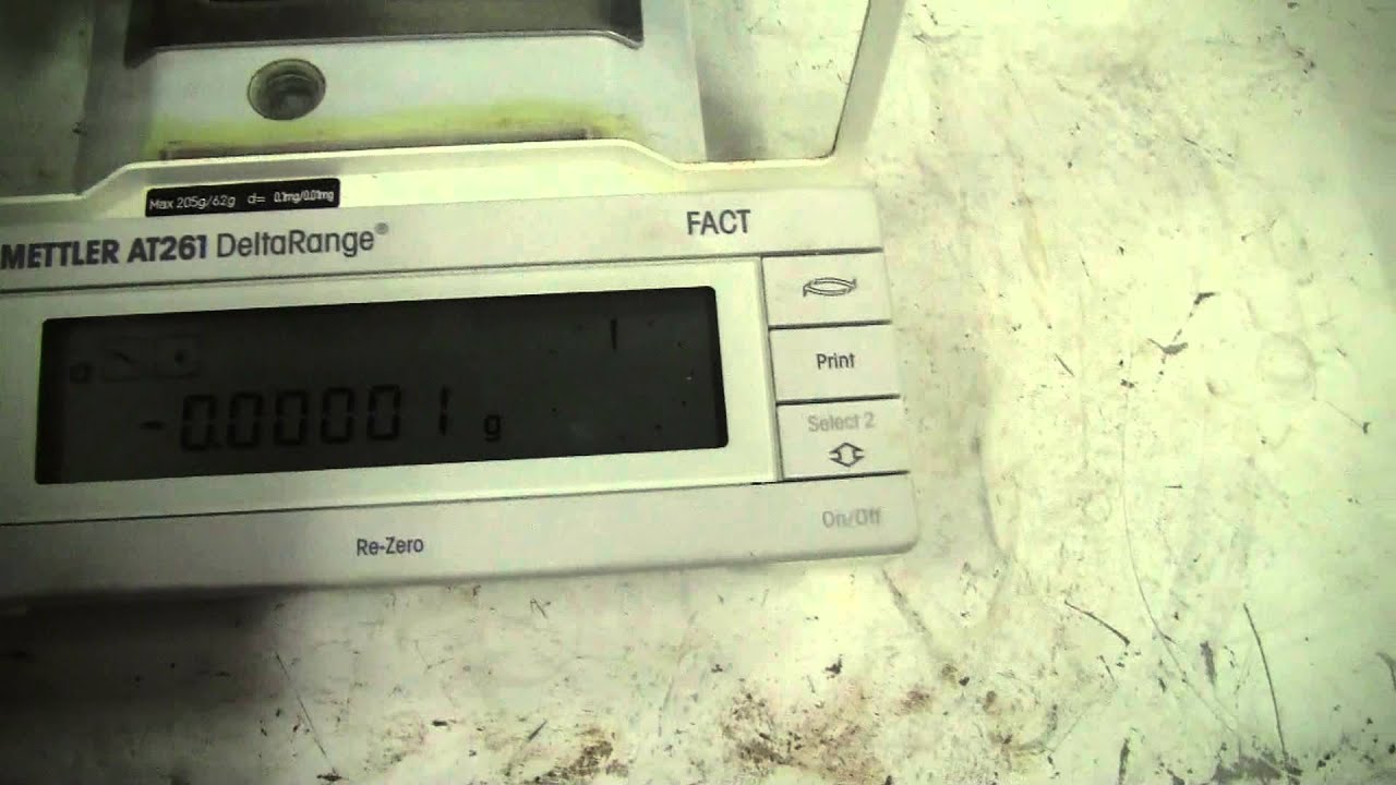 Mettler Delta Range Analytical Balance Model AT261 - YouTube