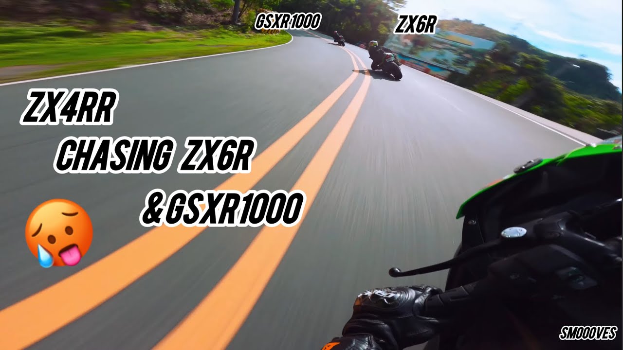 ZX4RR CHASING ZX6R | GSXR1K 💯 [POV RAW SOUND] 4K || Smoooves - YouTube