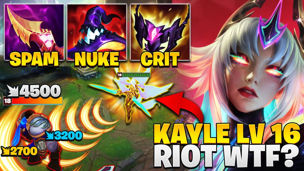 WTF RIOT?! 😱 LVL 16 KAYLE MID = UNSTOPPABLE RAIDBOSS 💀 - YouTube