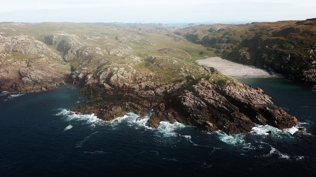 Along the Coast of Iona south of the Machair - YouTube