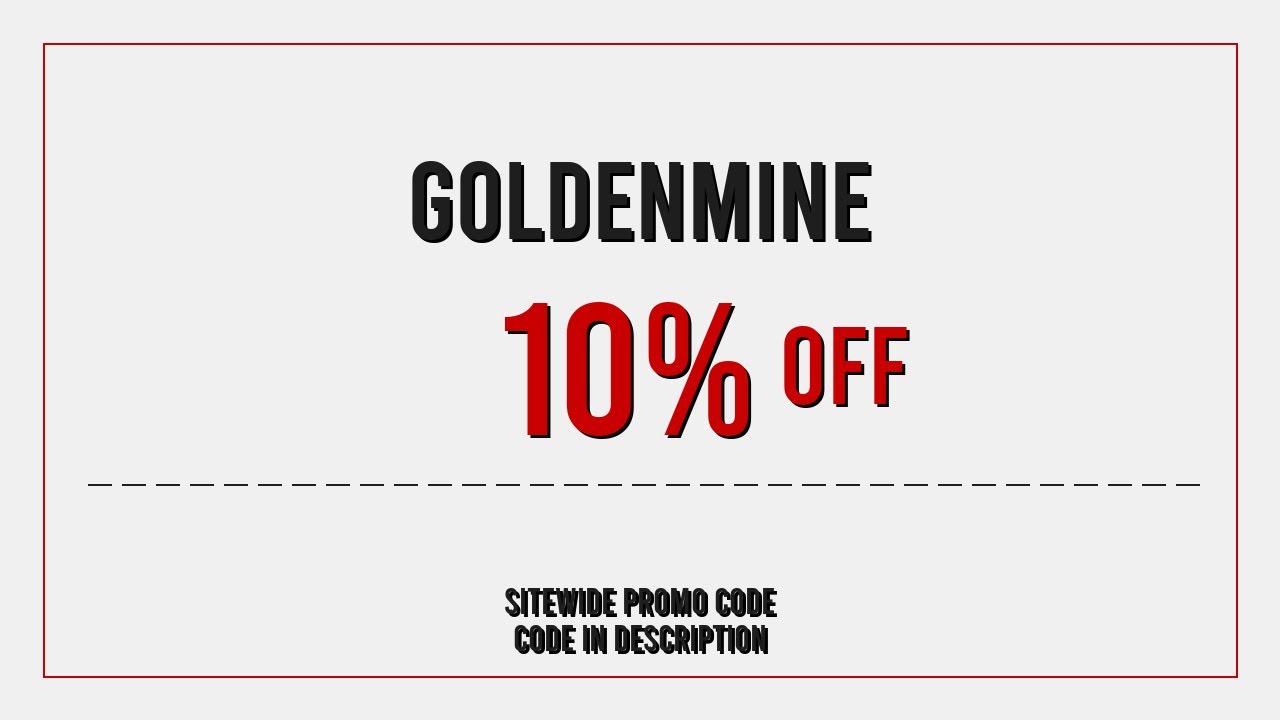 Goldenmine Promo Code 2025 March - YouTube