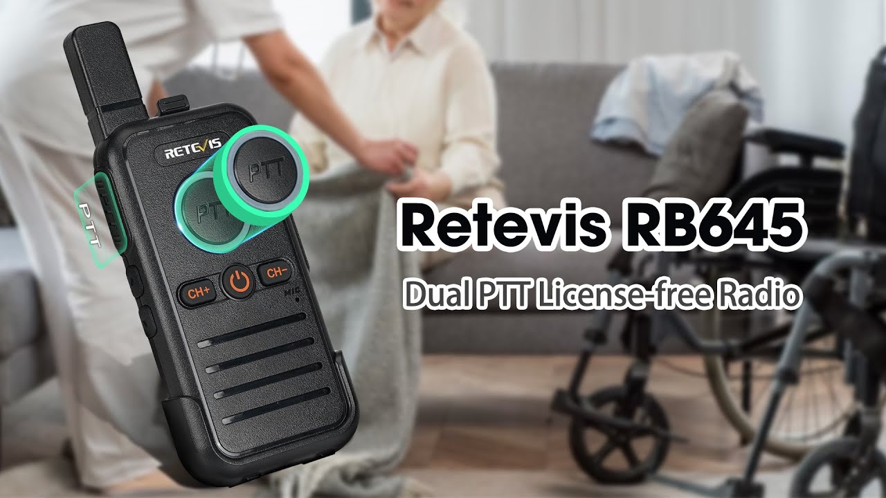 RB45/RB645 Dual PTT Walkie Talkie - YouTube