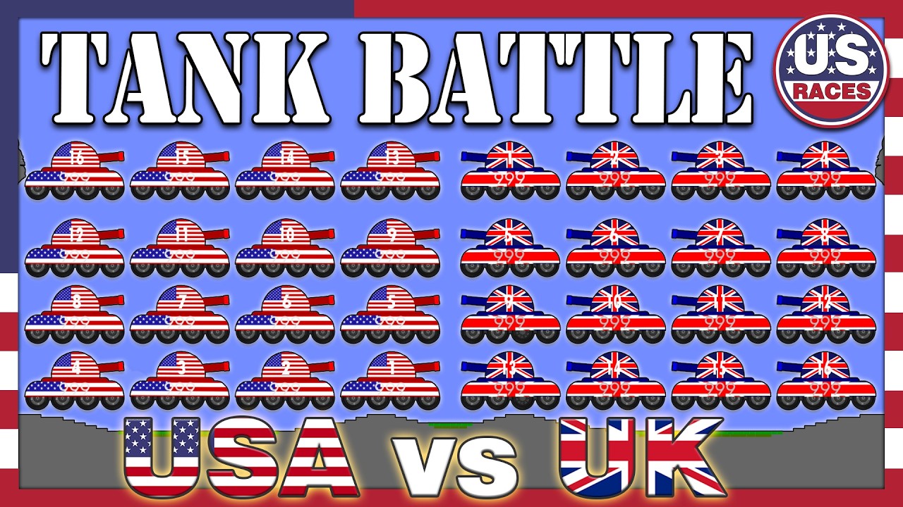 USA vs UK TANK BATTLE - 4th July Special 2024 - YouTube