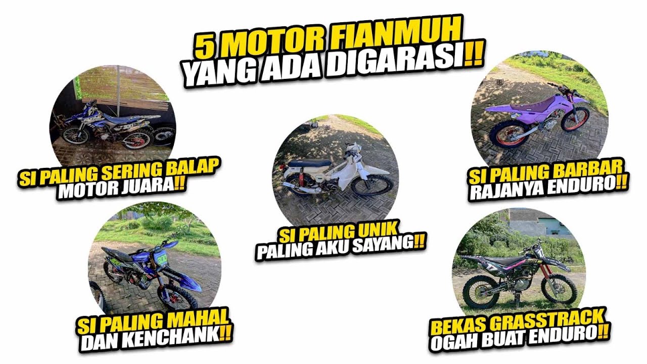 Mulai Yg Paling Kencang Sampek Motor Balap !! 5 Motor Digarasi Fianmuh ...
