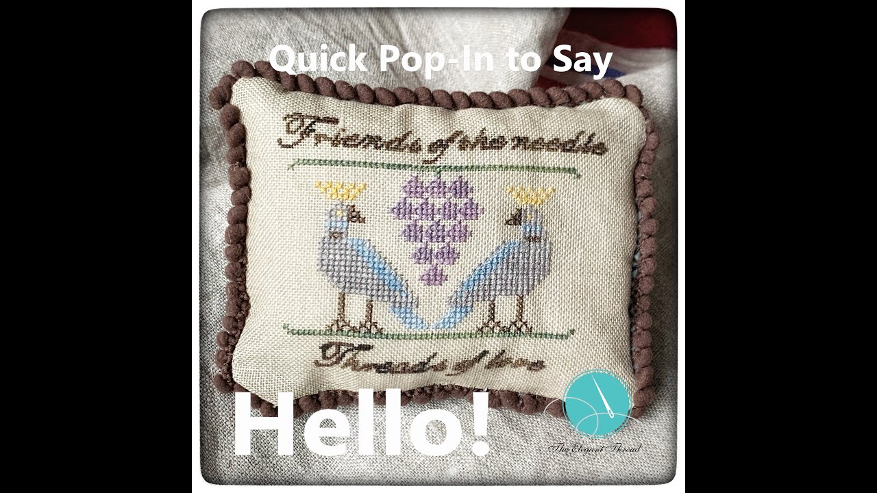 Quick Pop In to say Hello and share a Free Pattern - YouTube