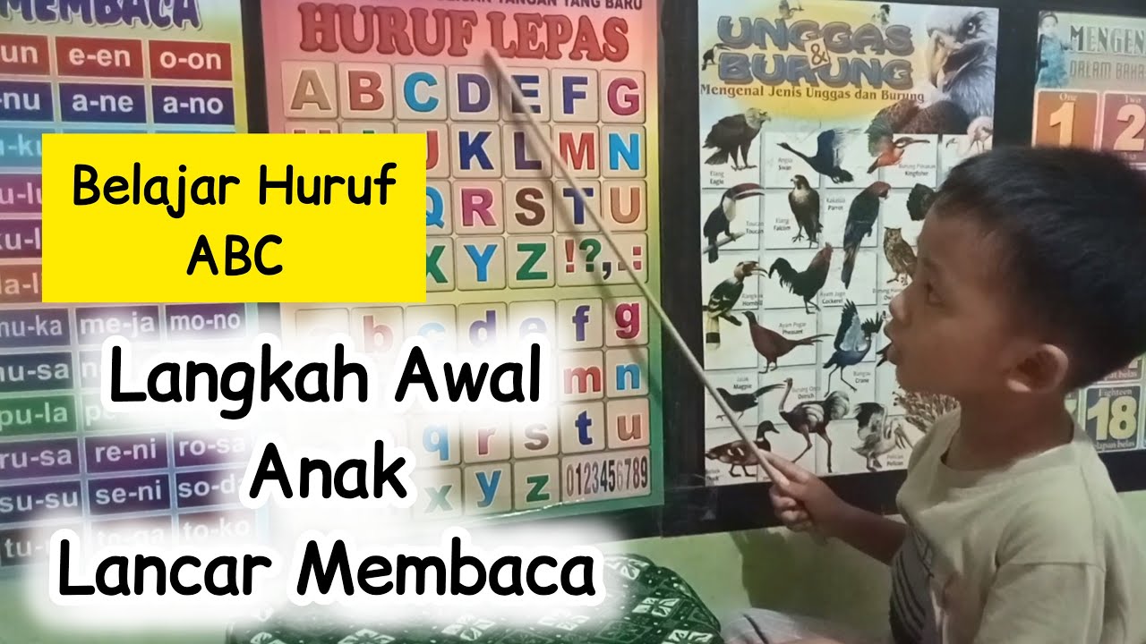 LANGKAH1 | PINTAR DAN LANCAR MEMBACA | MENGENAL HURUF ABJAD | ABC ...
