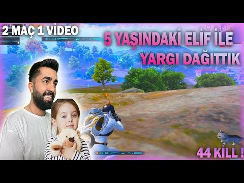 5 YAŞINDAKİ ELİF `İLE YARGI DAĞITTIK (BU KIZ EFSANE OYNUYOR!!) PUBG MOBİLE
