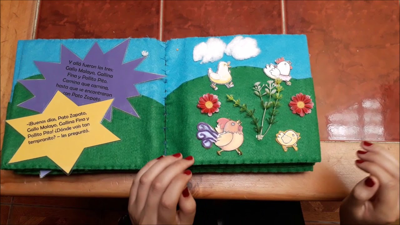 El pollito pito - libro sensorial - YouTube