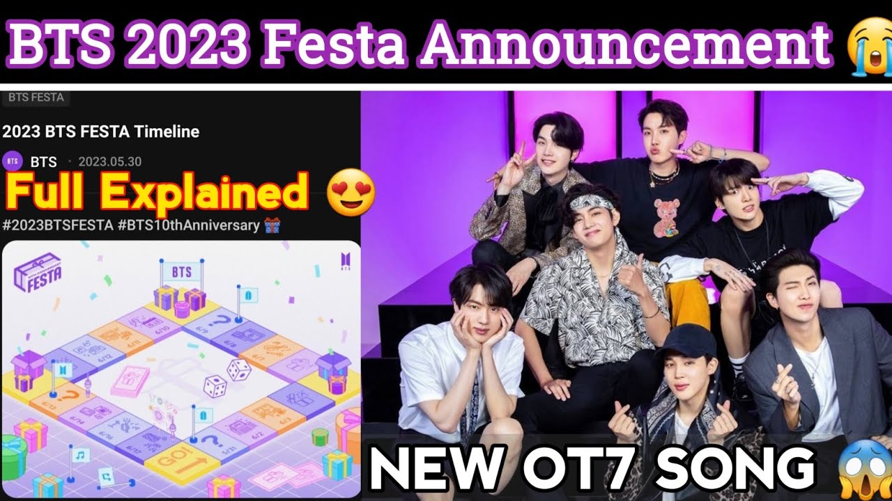 BTS 2023 Festa full Explain 😍 BTS Ot7 New Song is Coming 😱Finally BTS ...