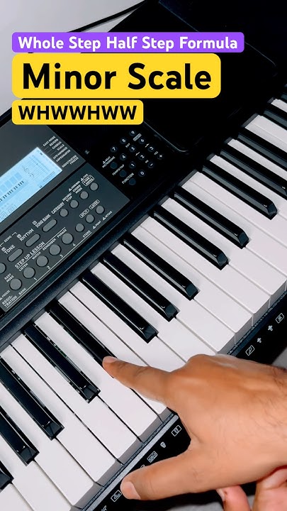 Minor Scale Formula In Whole Step Half Step #learning #music #theory # ...
