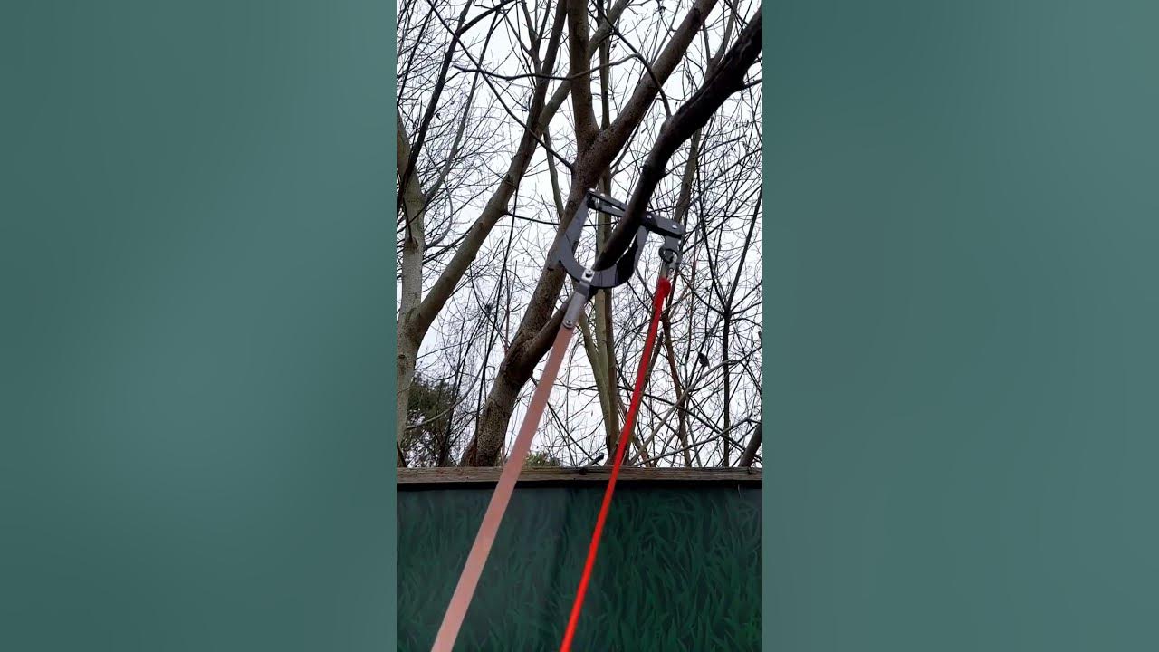 High altitude rope threading method - YouTube