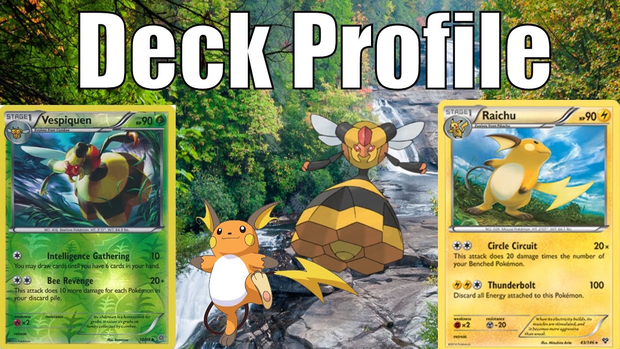Pokemon TCG Raichu Vespiquen Deck Profile Primal Clash-On! - YouTube