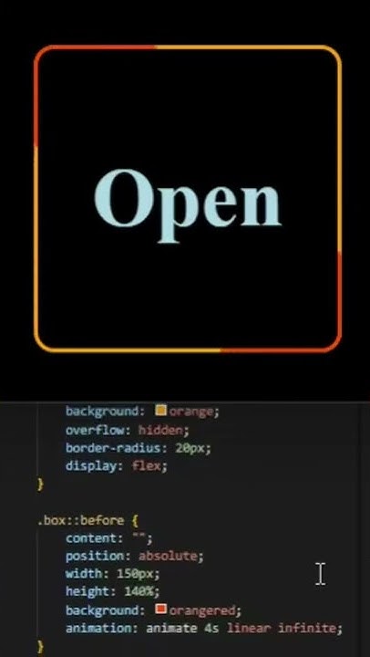How to make border animation html css - YouTube
