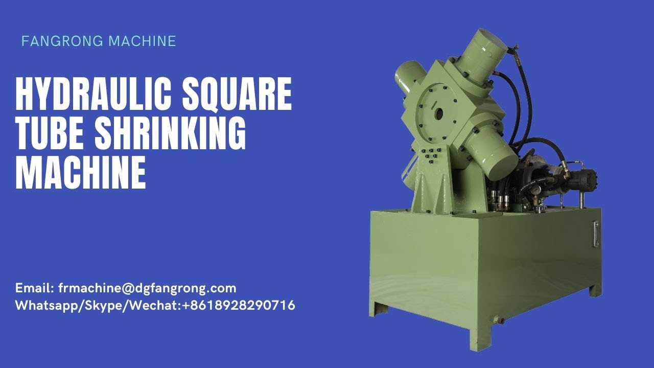 Hydraulic square tube shrinking machine / Four mold shrinking machine ...