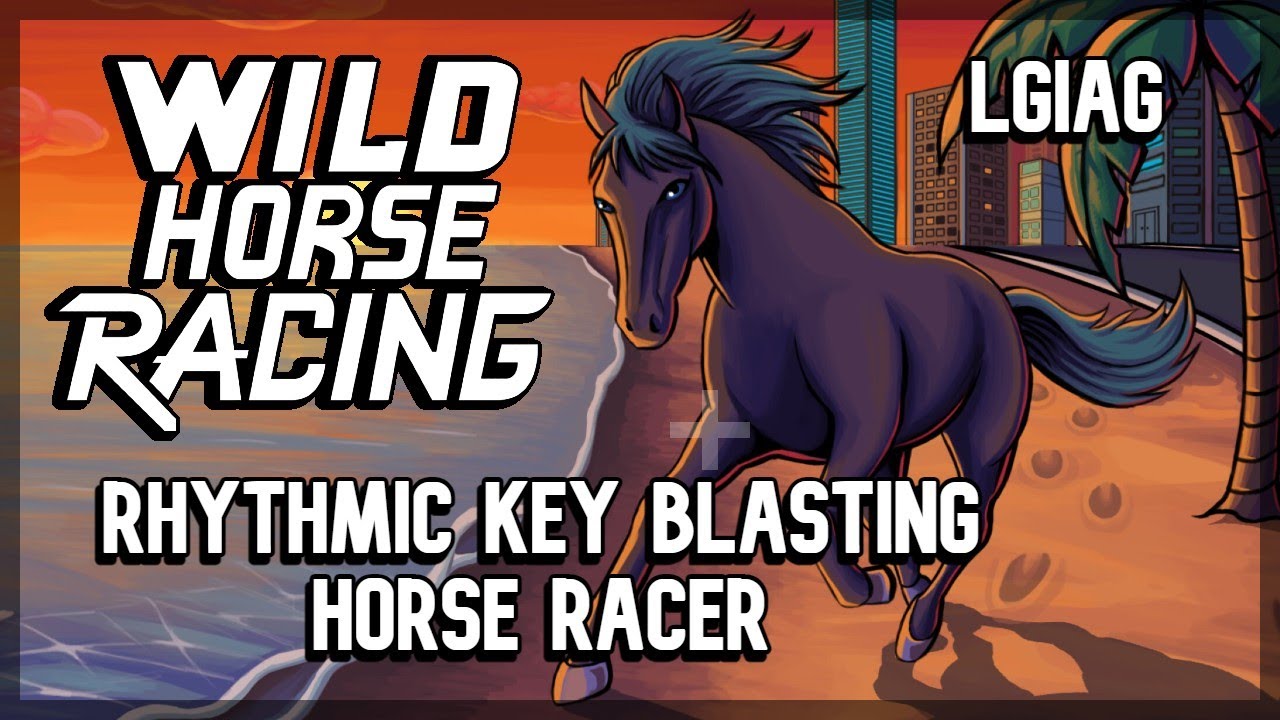 INTENSE KEY BLASTING ARCADE HORSE RACER | Wild Horse Racing - LGIAG - YouTube
