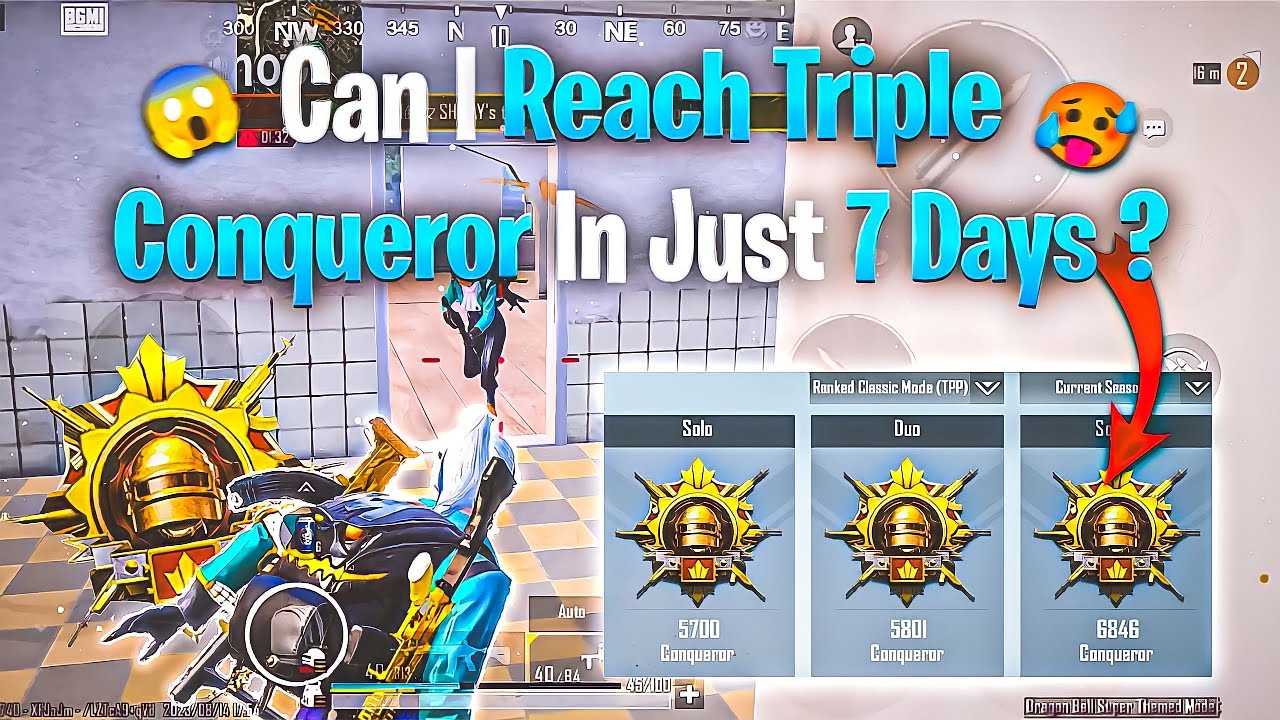 😱 Can I Reach Triple Conqueror in Just 7 Days ? 🥵 - iPhoneXR,13,13Pro ...