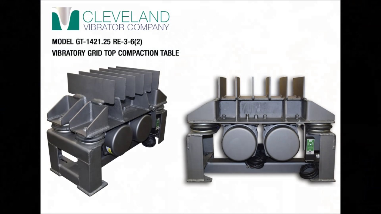 Vibratory Grid Top Compaction Table for Chocolate Mold - Cleveland ...